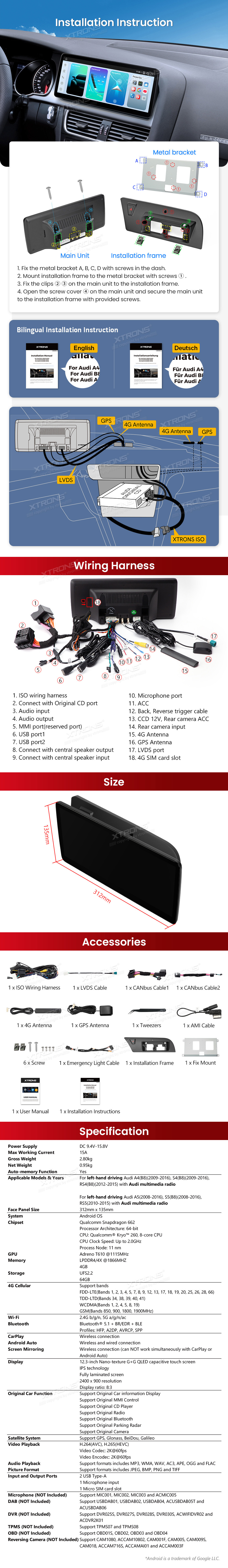 QBA24A4HL Car DVD Wholesalers